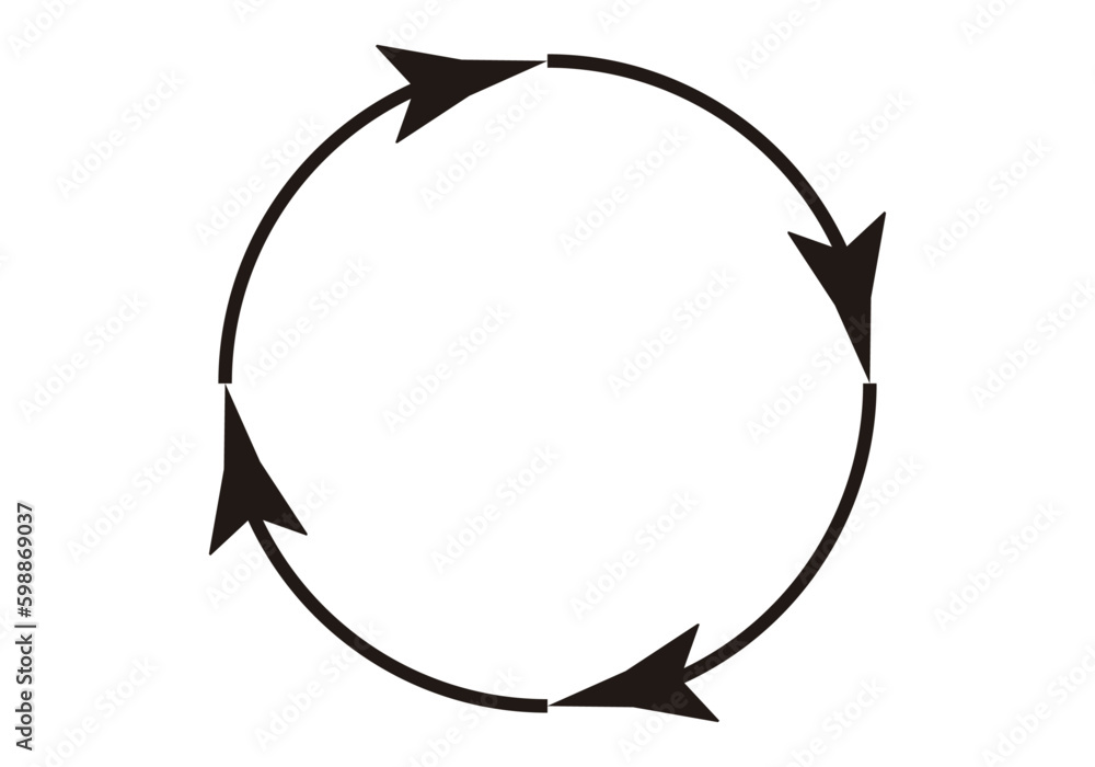 Icono de círculo con flechas de retroalimentación. Stock Vector | Adobe ...