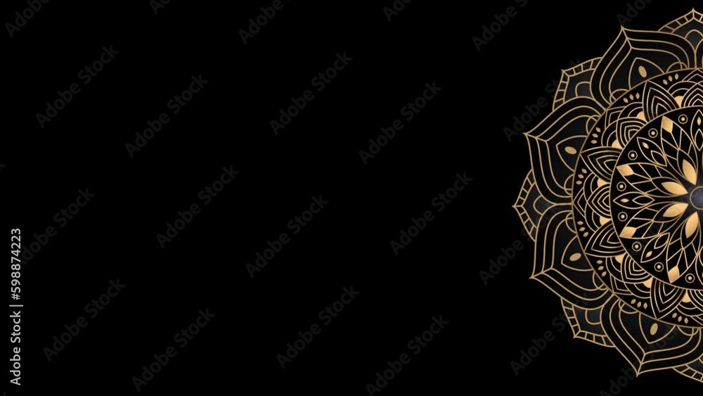 black and gold background islamic Stock Video | Adobe Stock