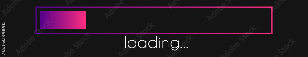 Load bar. Progress gradient download interface. Loading sign. Vector loader concept Generative ...