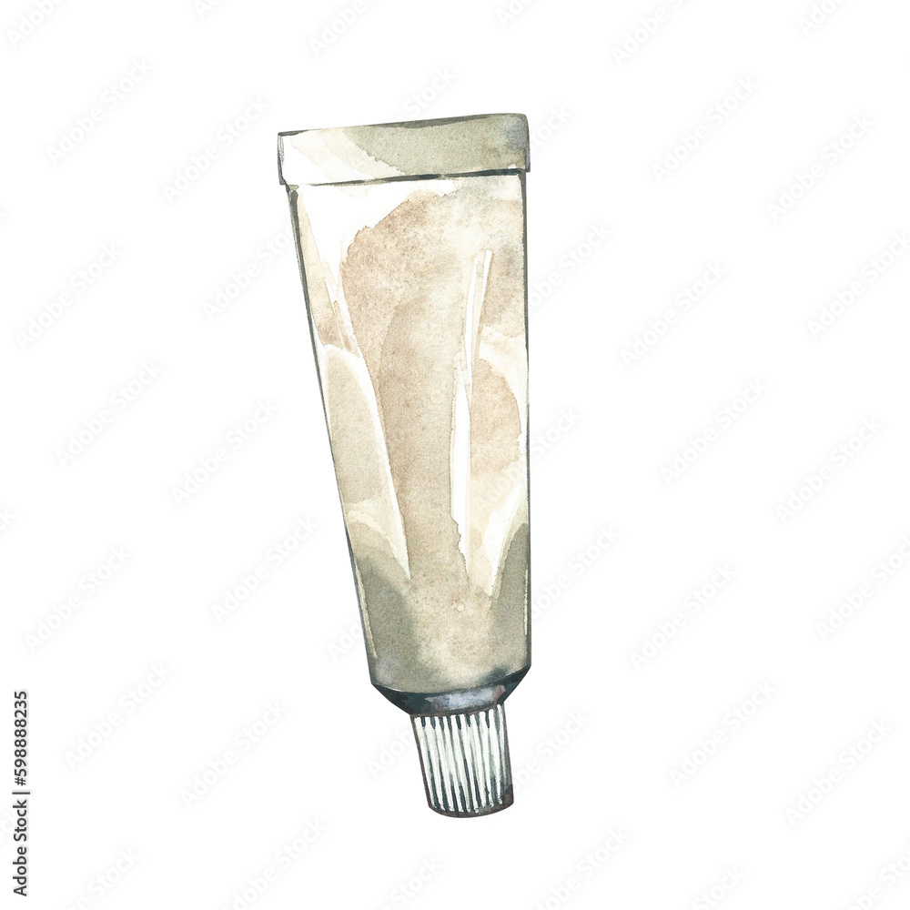 Tube of cream for skin and face care isolated on white background ...