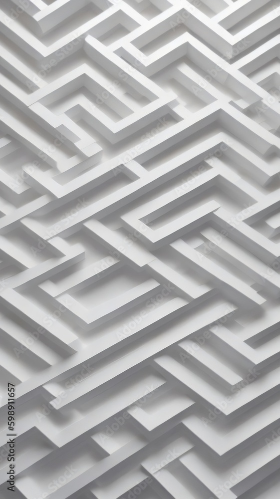3D offset white cube block pattern as background wallpaper for ...