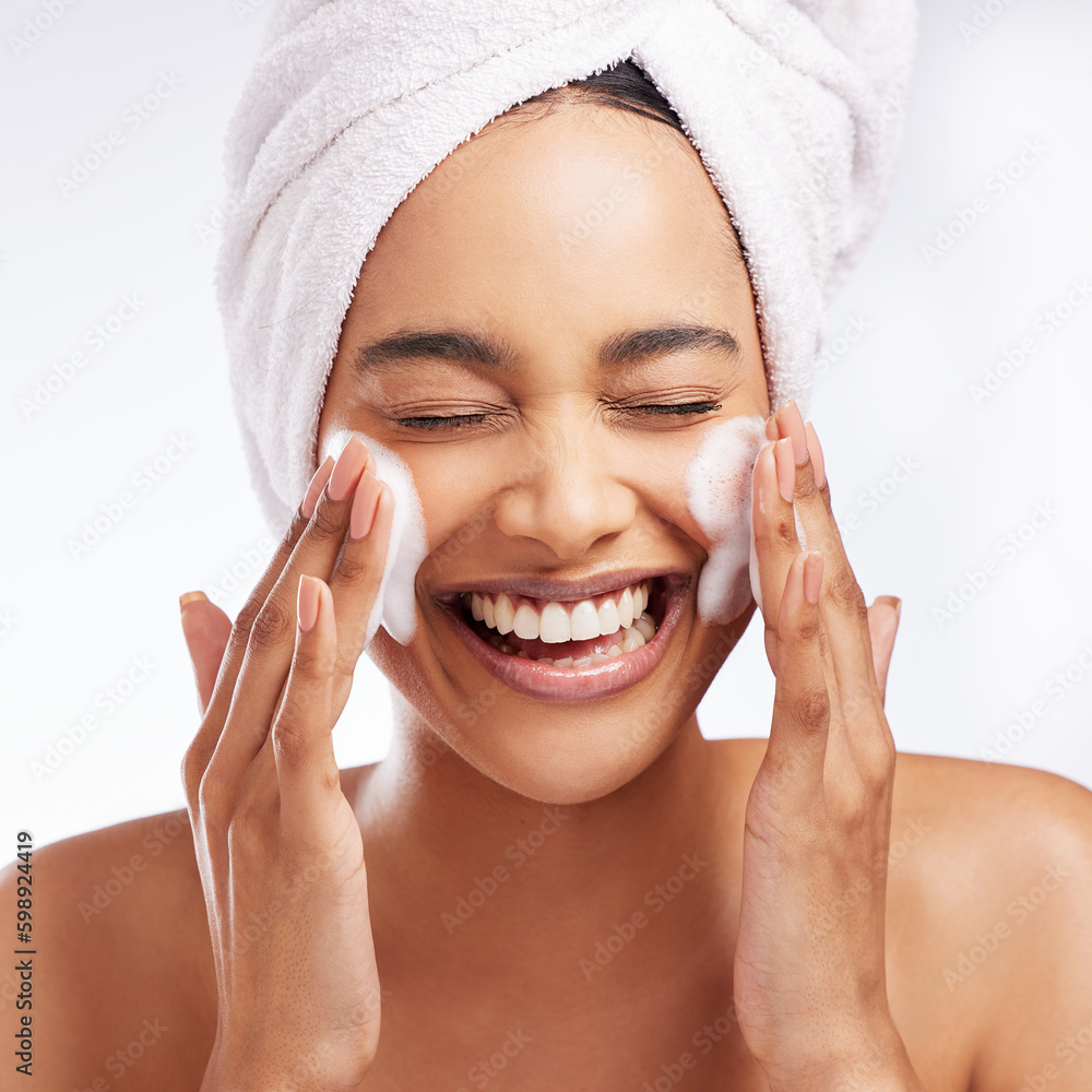 Glowing skin is something you have to maintain. Studio shot of a ...