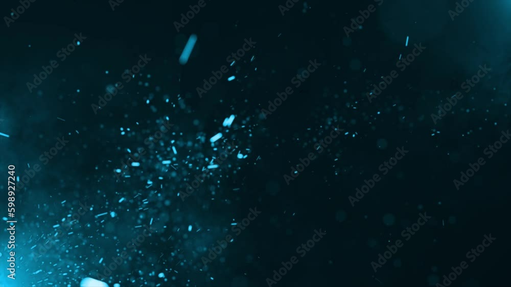 Blue Particles Background. Blue Fire Particles Background. Blue Fire ...
