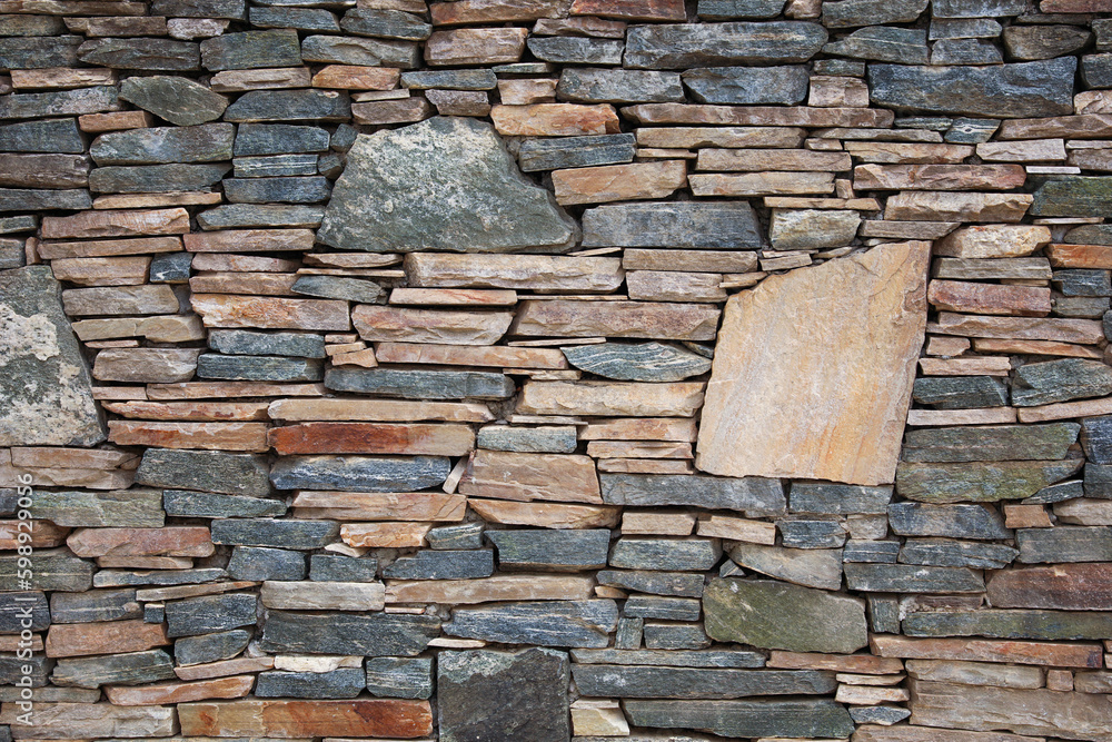 Strength and permanence embodied in the stone brick building. A symbol ...