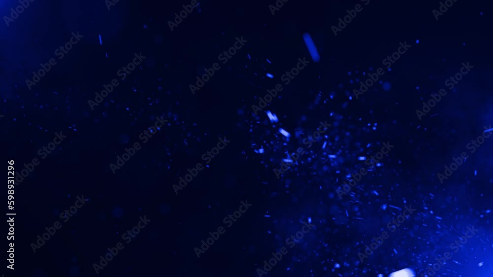 Blue Particles Background. Blue Fire Particles Background. Blue Fire ...