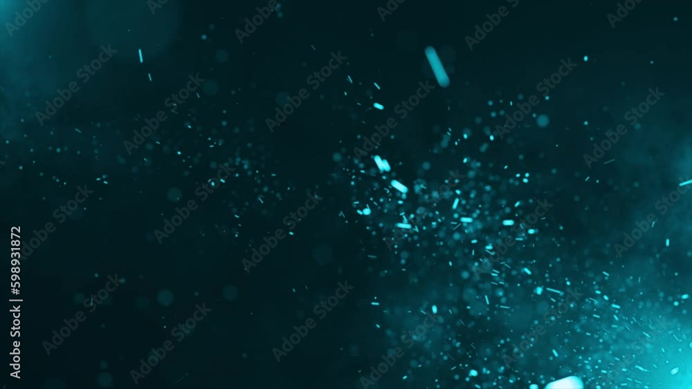 Blue Particles Background. Blue Fire Particles Background. Blue Fire ...