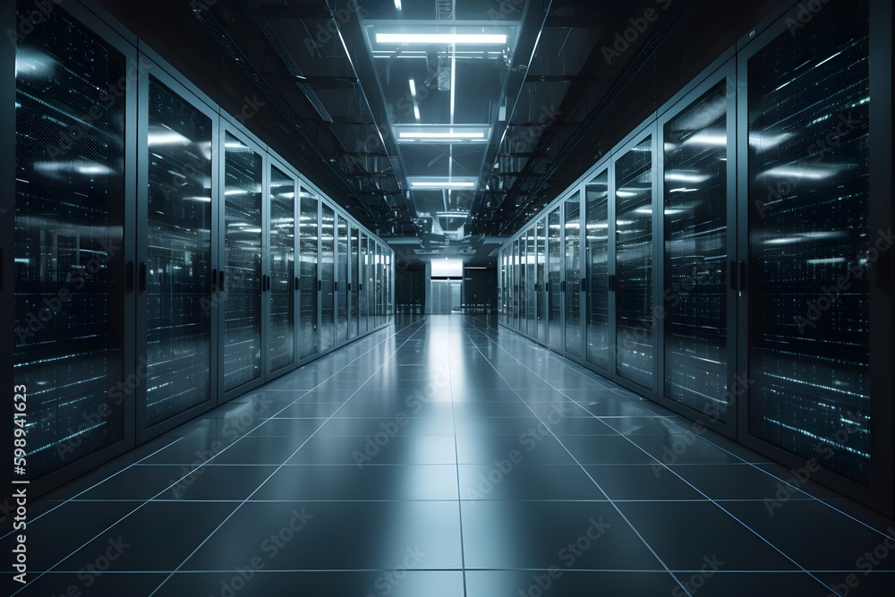 Server Room, telecommunication Equipment and Network Technology Stock ...