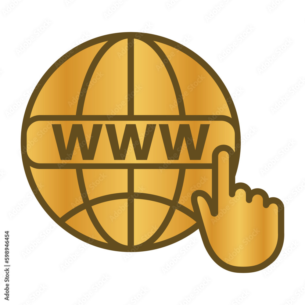 Visit Website Icon Vector