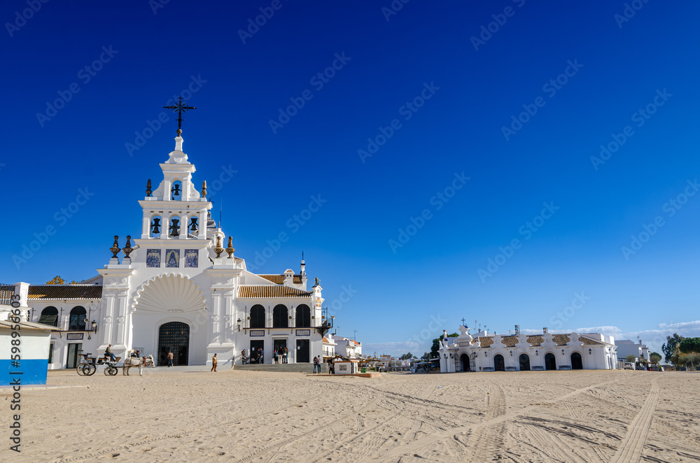 El Rocio is a little town located in the south of Spain famous for the ...