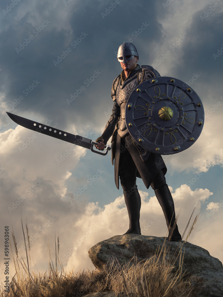 Here stands a male human fighter, the most basic character type in ...