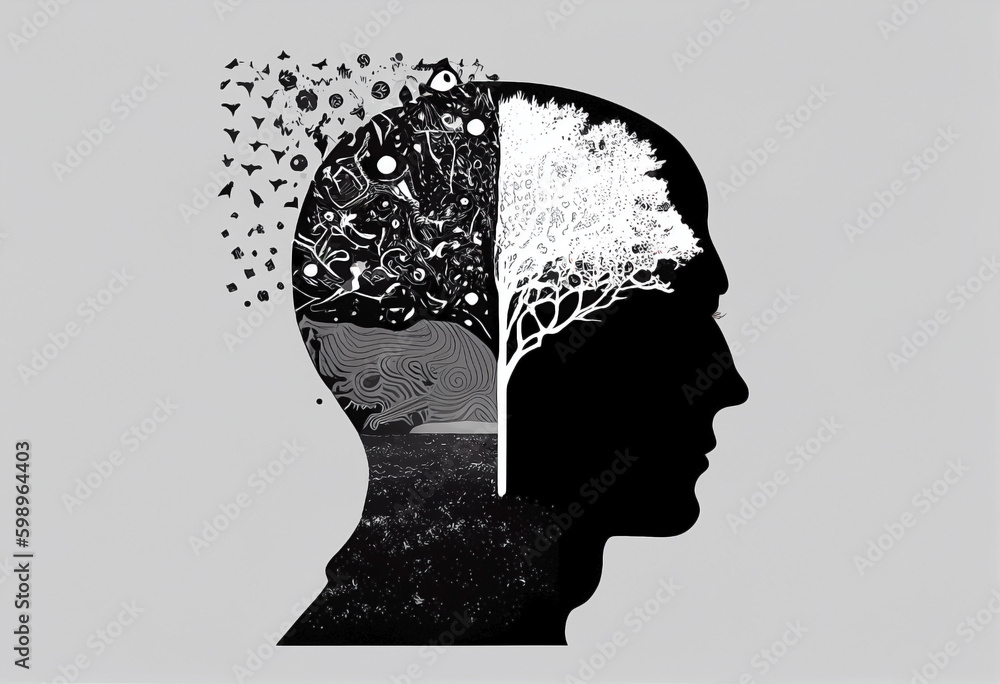 Mind deconstructing to adapt to the environment. Fragmented thinking ...