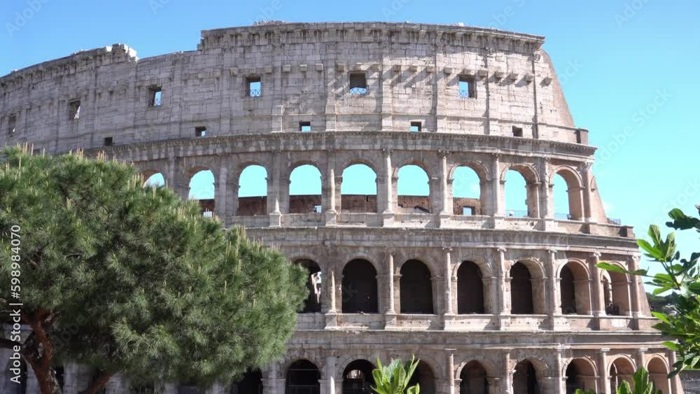 Europe, Italy, Rome, the Colosseum ancient theater and roman fighting ...