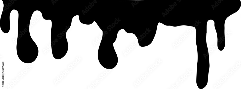 Dripping water silhouette Illustration Stock Vector | Adobe Stock