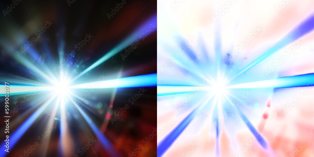 Neon light leak, lens flare and prism overlay. Great as Graphic ...