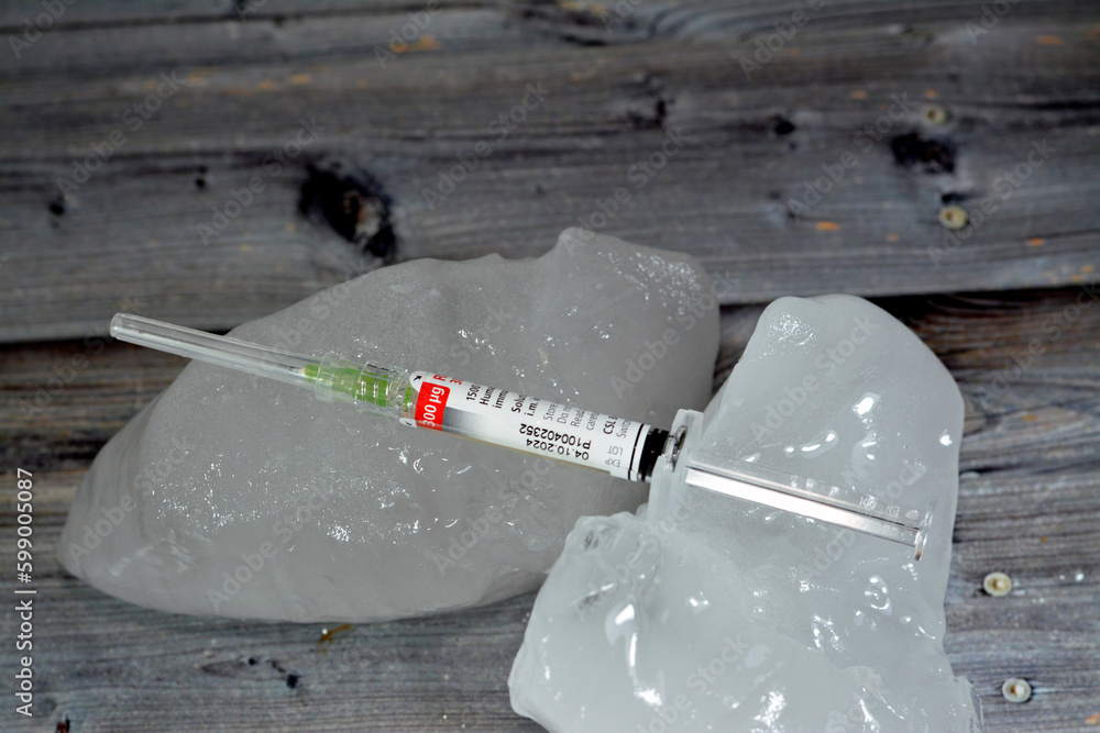 Cairo, Egypt, May 2 2023: Human anti-D (Rh) immunoglobulin Rhophylac ...