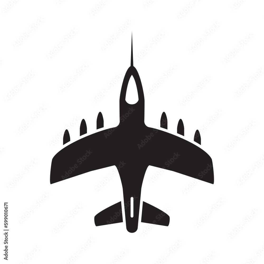 Plane vector icon. Aviation icon. Airplane flat sign design. Flight ...