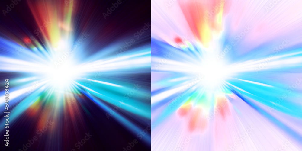 Neon Lens Flare Aesthetic Effect Overlays for Photoshop. Rainbow Light ...
