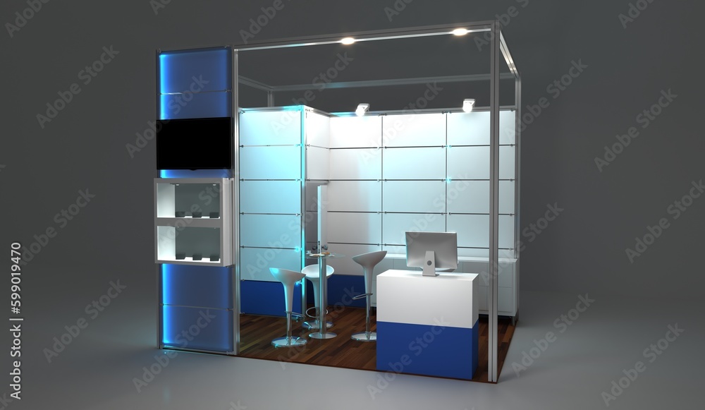 Maxima stand profile design. 3d Octonorm Stall for exhibition event ...