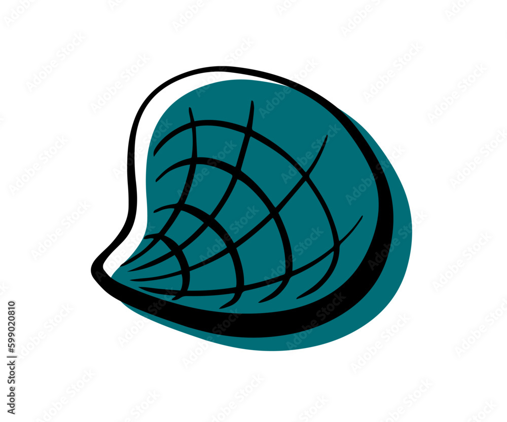 Clam Shell Outline Tattoo