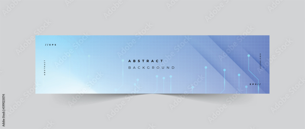 Simple linkedin banner technology abstract background Stock Vector ...