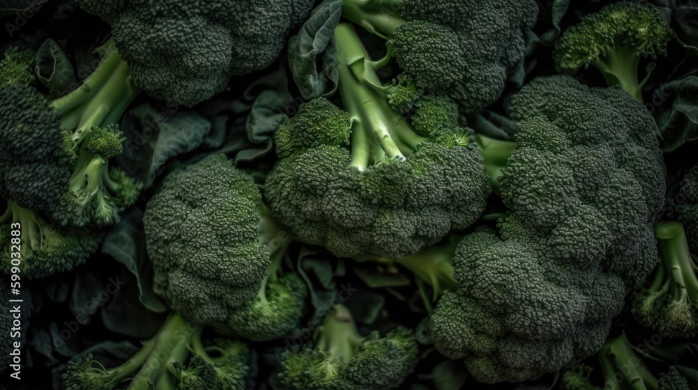 broccoli banner background texture wallpaper Stock Illustration | Adobe ...