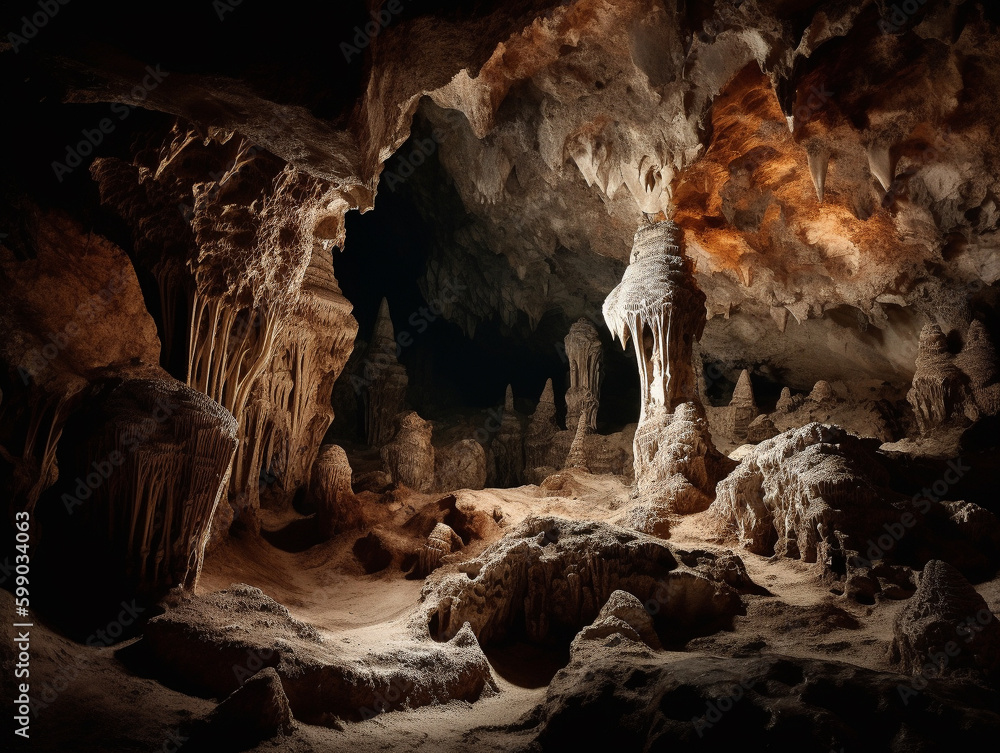 large caves in south and central america (generative ai content) Stock ...