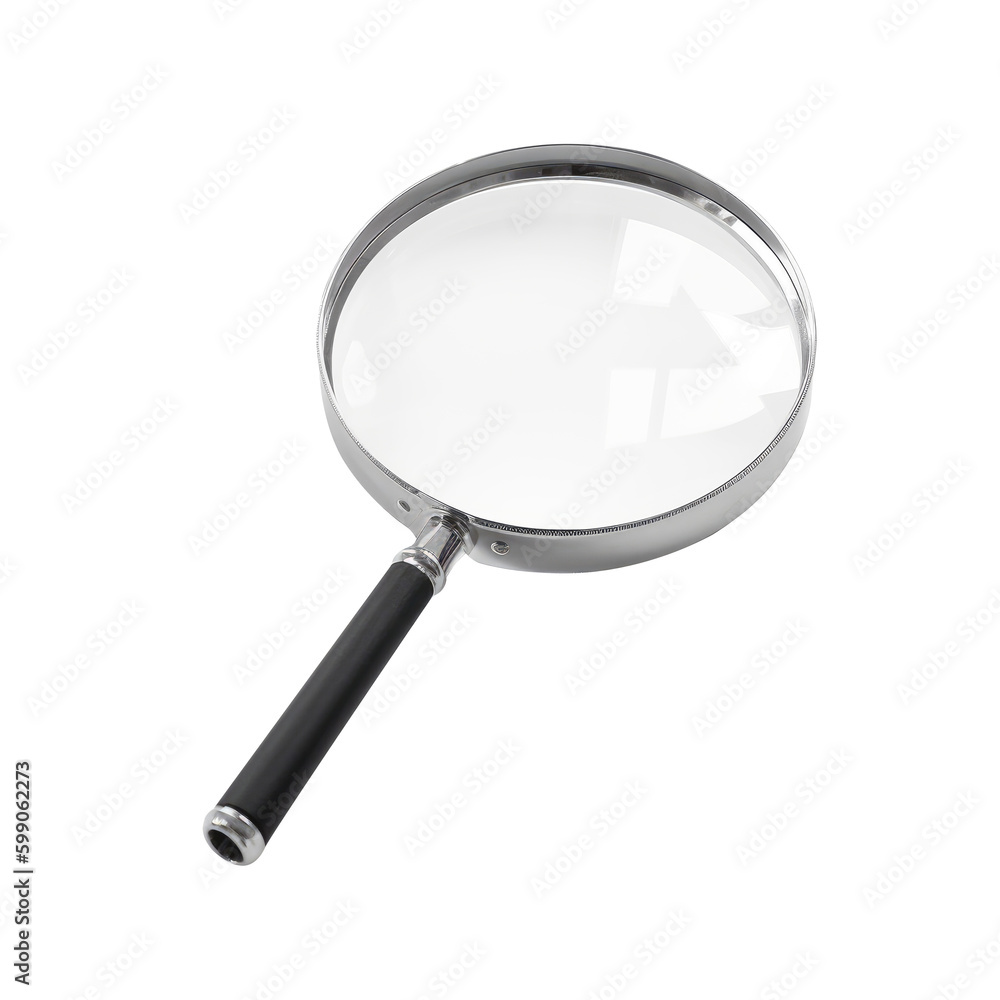 Magnifying glass on transparent background. PNG, ai Stock Illustration ...