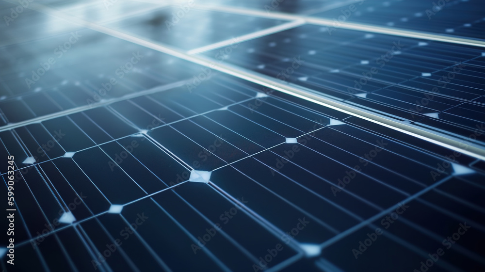 Solar power plant panel close-up view background. Electric solar ...
