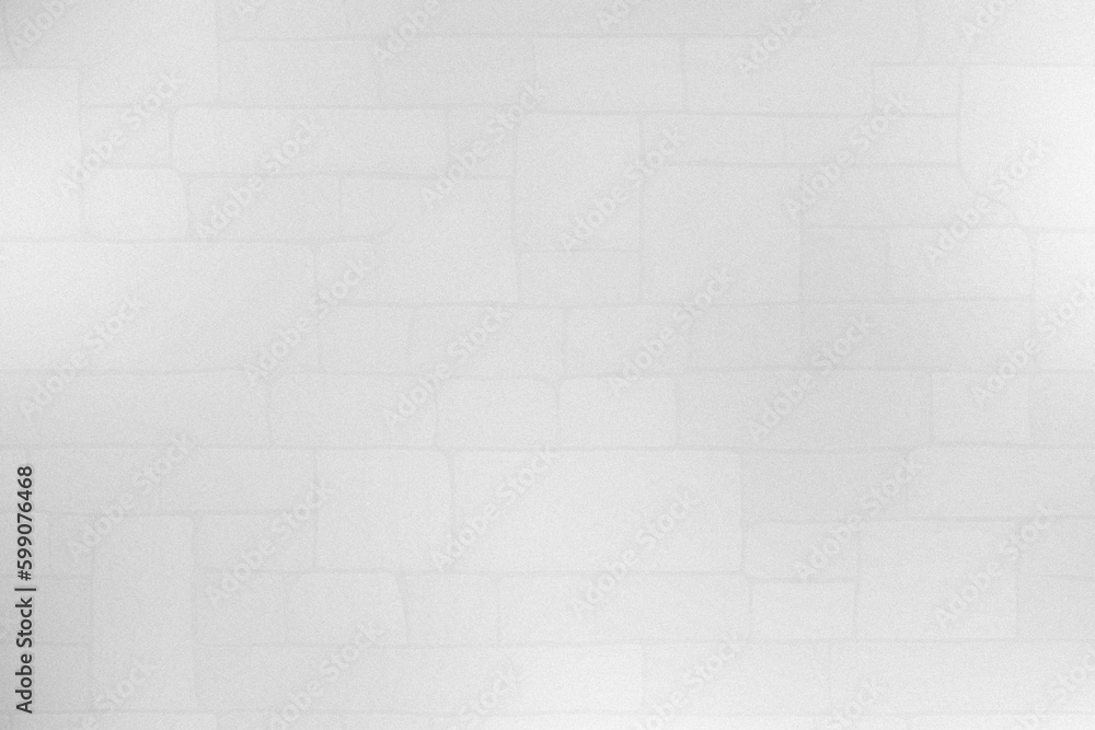 White brick wall texture background for stone tile block painted in ...