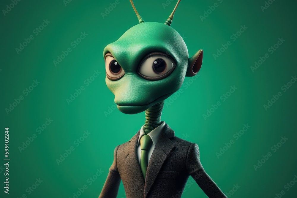 Anthropomorphic ant dressed in a suit like a businessman. Business ...