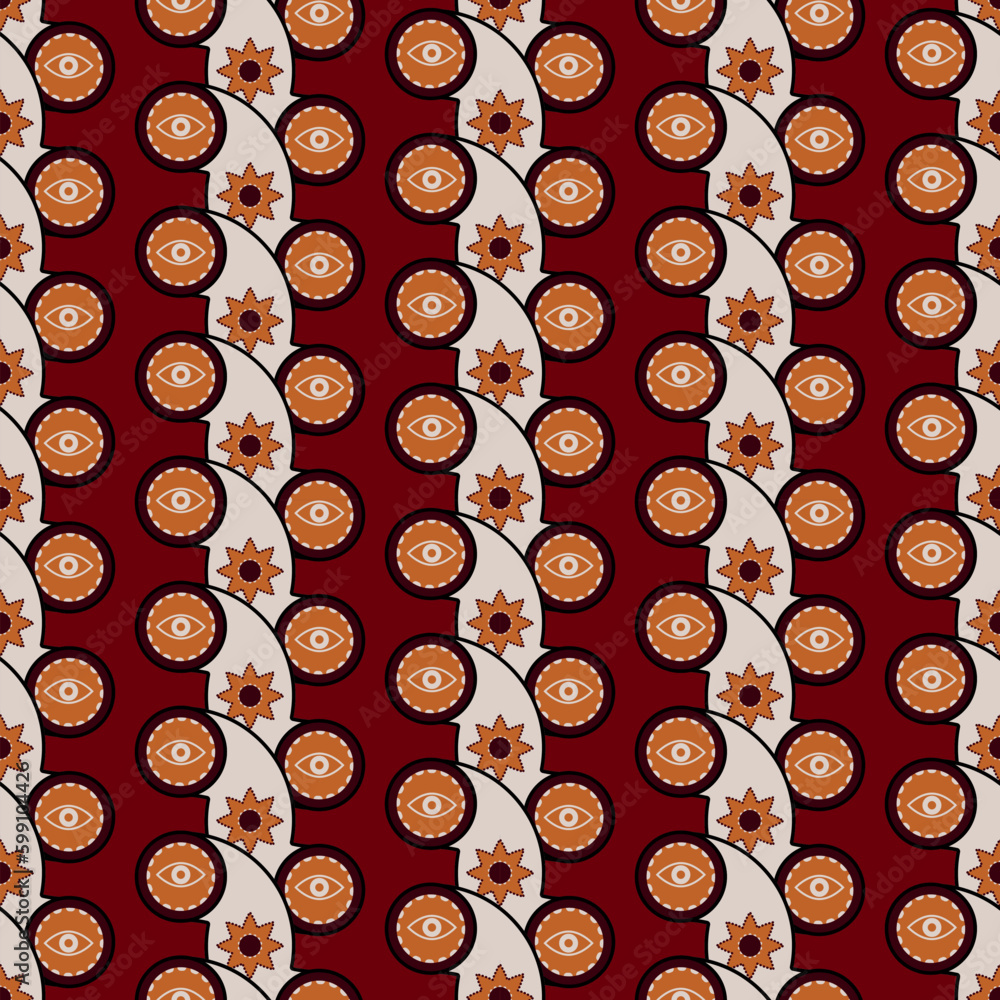 Vector vintage traditional batik seamless pattern. Indonesian batik ... Vector vintage traditional batik seamless pattern. Indonesian batik ...