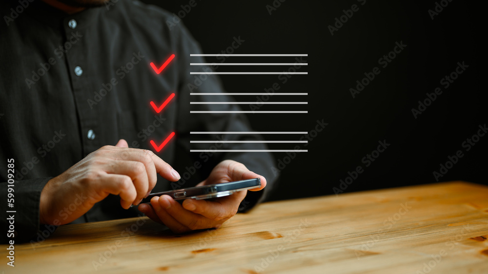 Checklist and filling survey form online. Document management system ...