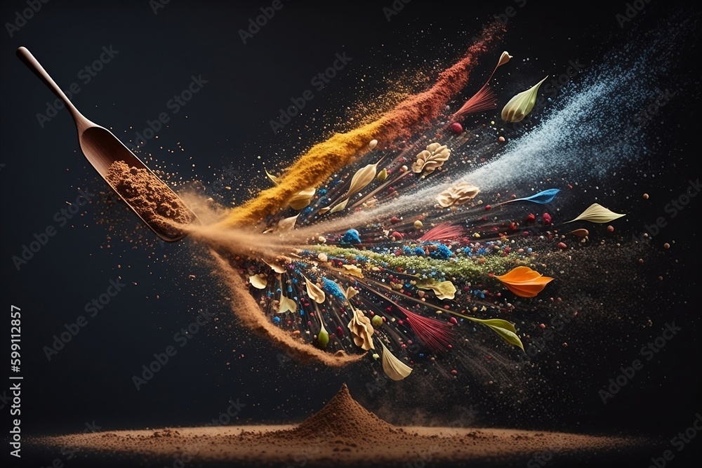 different seasonings, different colors and flavors, Generative AI ...