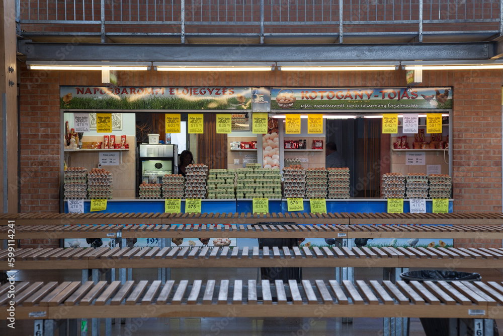 Empty Farmers Market Stand