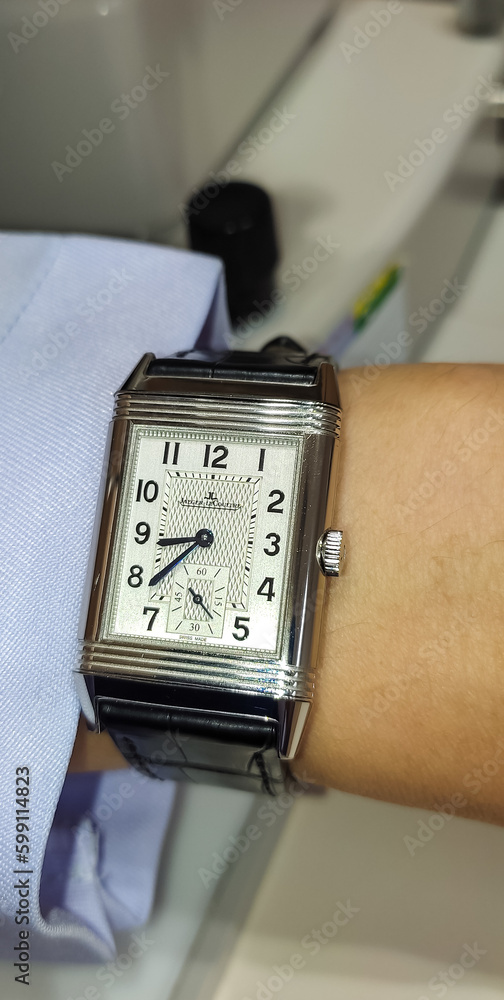 BANGKOK, THAILAND - APRIL 25 : Jaeger leCoultre Reverso watch ...