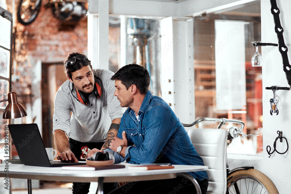 Were committed to making our business a success. two young businessmen ...