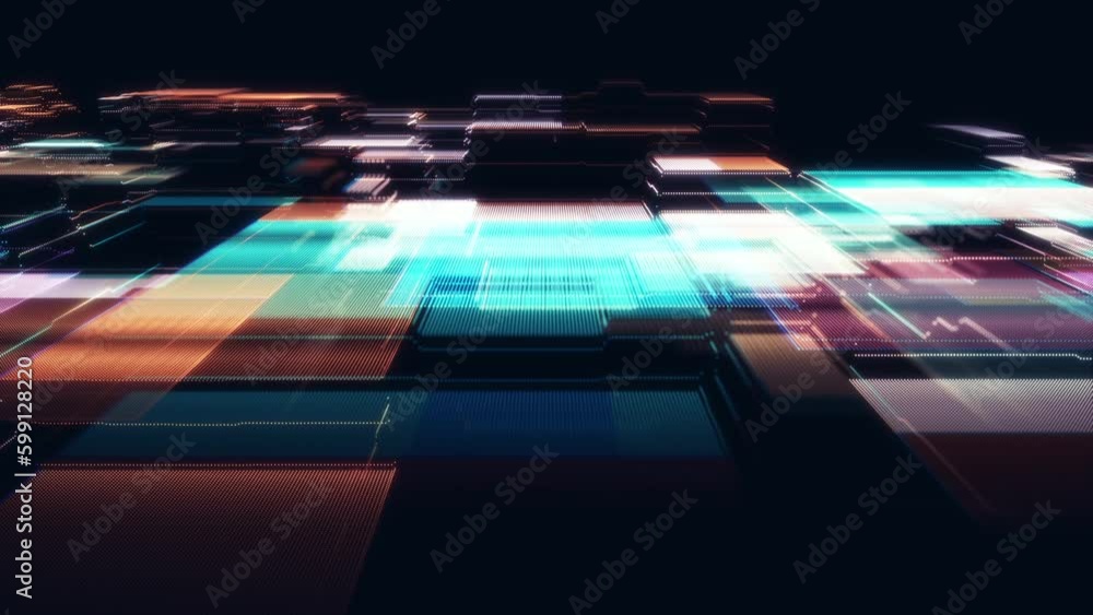 Abstract technology background concept. Motion of digital data flow ...