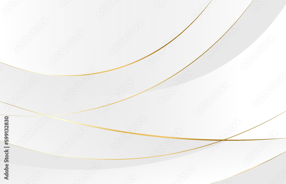 background design with thin gold lines, white and gold combination ...
