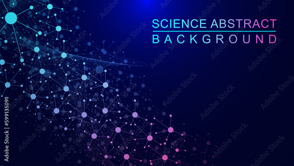 Scientific molecule structure concept for medicine, chemistry, science ...