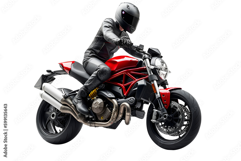 Man riding a motorcycle big bike, having fun driving motorbike tour ...