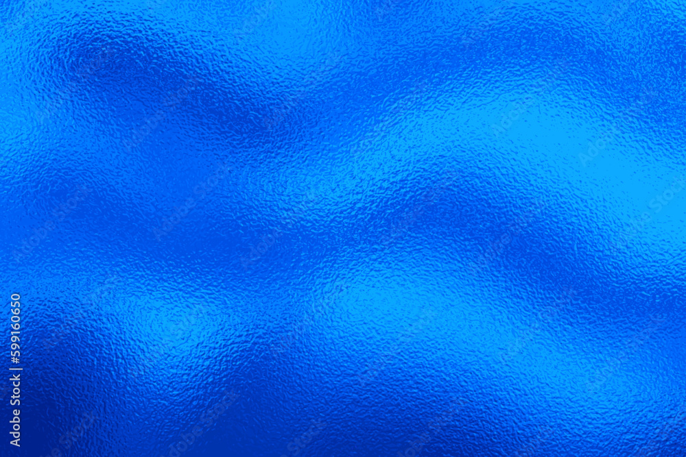 Blue foil texture background with glass effect, vector illustration for ...