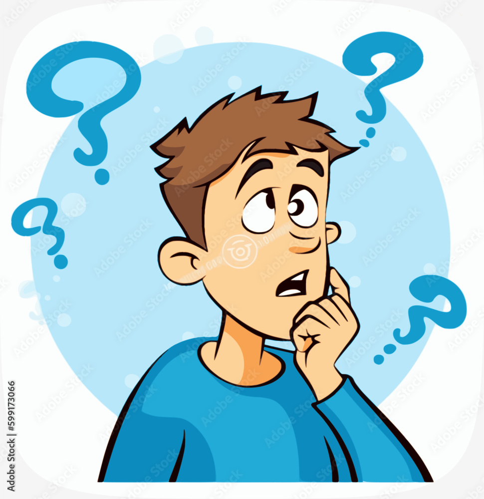 Confused Cartoon Child