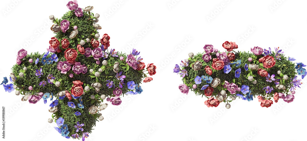 Flower Symbol Plus and Minus. Calculator Sign. Garden floral and plants ...