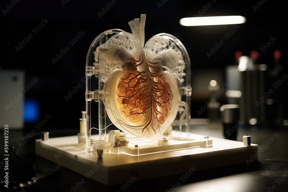 Medical bio 3d printer prints human heart for transplantation in the ...