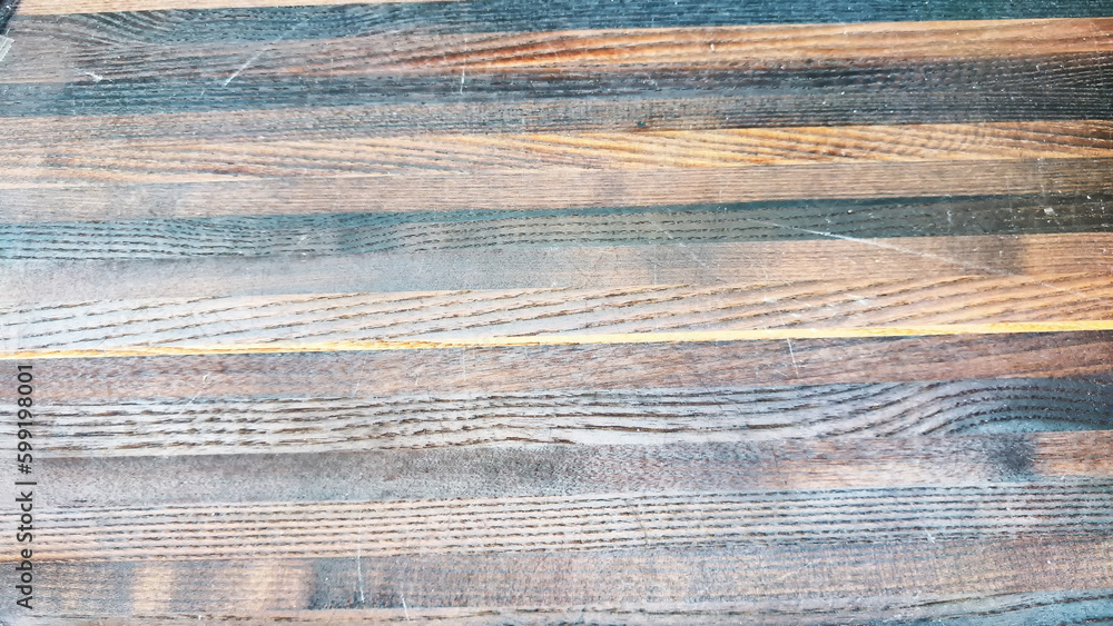 Wooden plank boards with gradient pattern and knots. Abstract ...