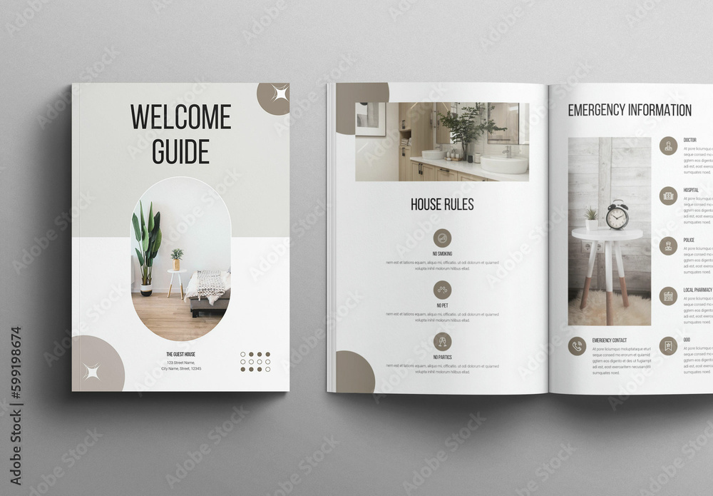 Welcome Guide Template Stock Template | Adobe Stock