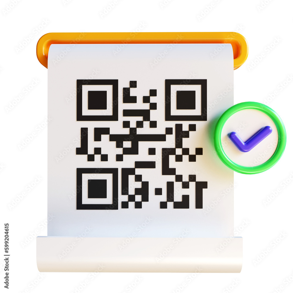 Scanning QR code, QR code verification, download page of the mobile apps, transaction with QR ...
