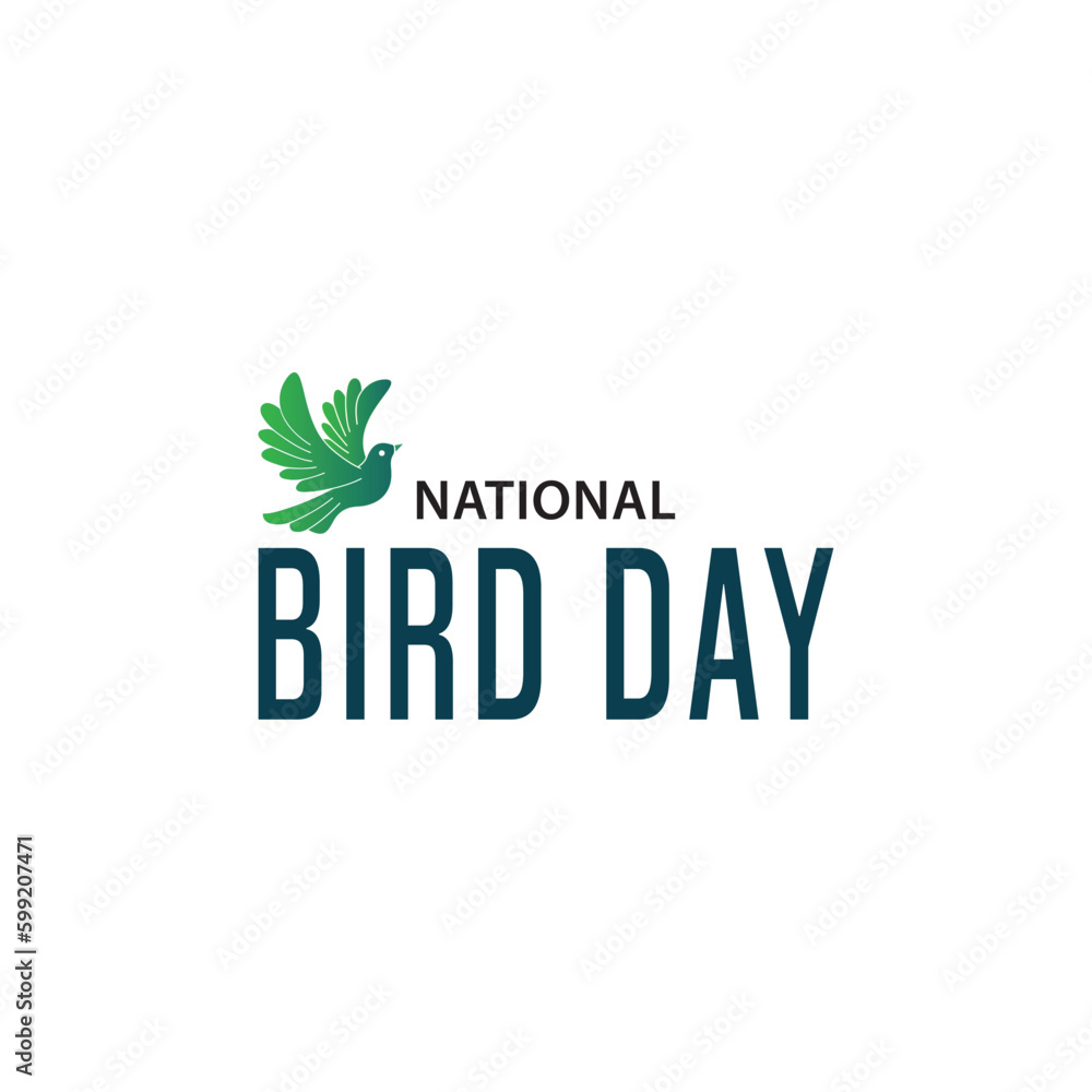 NATIONAL BIRD DAY LOGO VECTOR TEMPLATE. national bird day logo vector ...