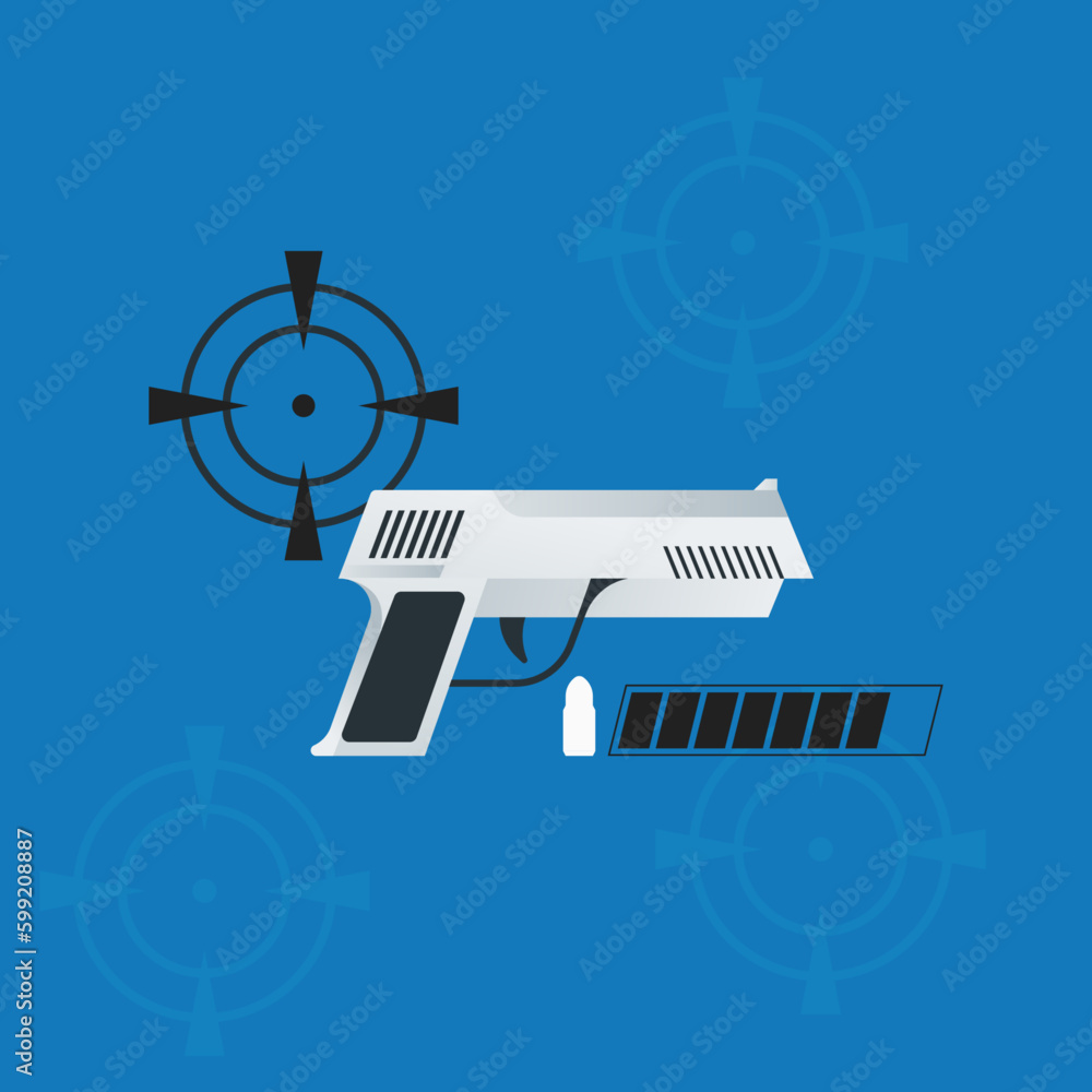 hand guns types, military and hunting weapon models, hunter carbine ...