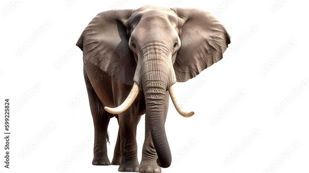 Elephant isolated transparent background png Stock Illustration | Adobe ...